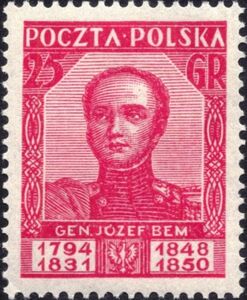 Stamp: General Jozef Bem (1794-1850) (PolandMi:PL 256,Sn:PL 256,Yt:PL ...