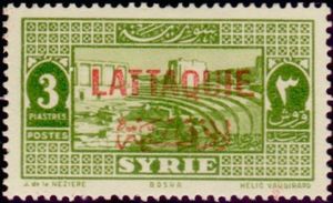 Stamp: Stamps of Syria overprinted (Latakia(Syria definitives ...