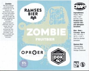 Drink Label: Zombie Fruitbier (Brouwdok, NetherlandsCol:NL-BEER-024507
