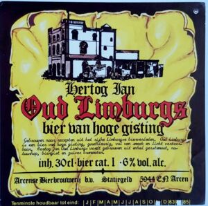 Drink Label: Hergot Jan Oud Limburgs (Hertog Jan Brouwerij ...