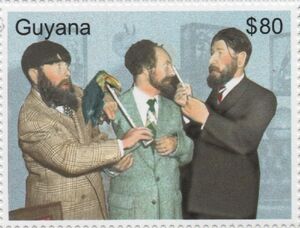Stamp: Moe, Larry and Shemp with False Beards (Guyana("The Three ...