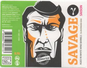 Drink Label: Savage saison (Pivovara Mlinarica obrt, CroatiaCol:HR-BEER ...