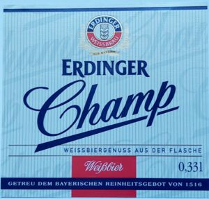 Drink Label: Erdinger Champ (Erdinger Weissbräu Werner Brombach GmbH ...