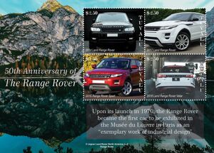Stamp: 50th Anniversary of the Range Rover (Tuvalu(50th Anniversary of ...