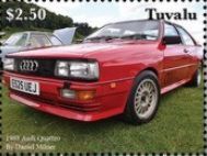 Stamp: 1988 Audi Quattro (Tuvalu(40th Anniversary of the Audi Quattro ...