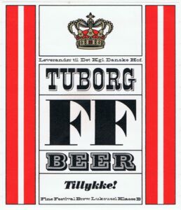 Drink Label: Tuborg FF Beer (Tuborg Breweries Ltd., DenmarkCol:DK-BEER ...