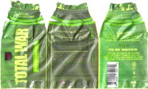Drink Label: Total War Green Apple (Redcon1, LLC, United States of ...