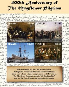 Stamp: 400th Anniversary of the Mayflower Pilgrims (Tuvalu(400th ...