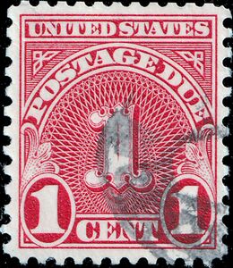 Stamp: Postage Due (United States of America(Postage Due) Sn:US J80b