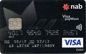 Bank Card: nab - Visa payWave (National Australia Bank, AustraliaCol:AU ...
