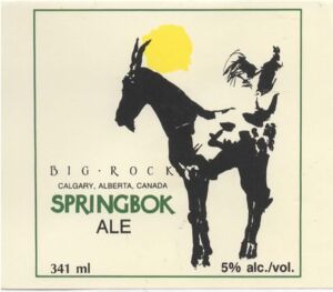 Drink Label: Springbok ale (Big Rock Brewery, CanadaCol:CA-BEER-000318