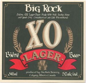 Drink Label: Xo Lager (Big Rock Brewery, CanadaCol:CA-BEER-000322