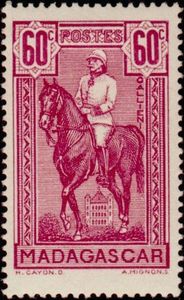 Stamp: General Joseph-Simon Gallieni (Madagascar(Definitives issue 1943 ...