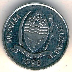 Coin: 10 Thebe (Botswana(1976~Today - Circulation (Pula)) WCC:km27