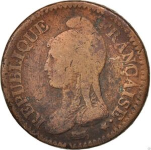 Coin: 1 Decime (A - Paris. High module) (France) (1793~1799 - First ...