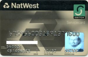 Bank Card: NatWest Servicecard (National Westminster Bank, United ...