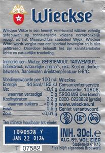 Drink Label: Wieckse Witte (Brouwerij De Ridder, NetherlandsCol:NL-BEER ...