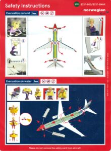 Safety Card: B737-800/b737-8max (Norwegian Air Shuttle, NorwayCol:NAX ...