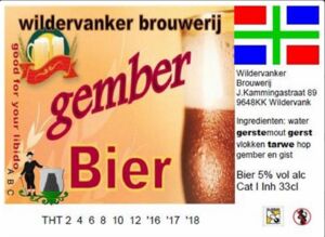 Drink Label: Wildervanker Gember (Wildervanker Brouwerij ...
