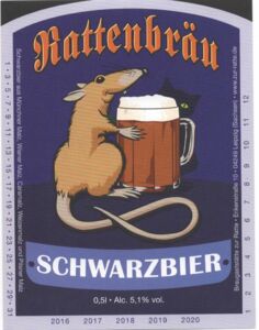 Drink Label: Schwarzbier (Braugaststätte Zur Ratte, Germany, Federal ...