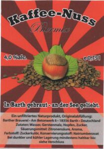 Drink Label: Kaffee-Nuss (Barther Brauerei, Germany, Federal ...