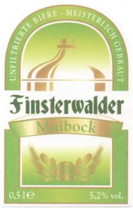 Drink Label: Finsterwalder Maibock (Finsterwalde Brauhaus, Germany, Federal RepublicCol:DE-BEER ...