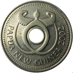 Coin: 1 Kina (Papua New Guinea) (1975~Today - Circulation (Kina)) WCC:km6a