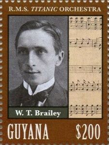 Stamp: W.T. Brailey (Guyana(Centenary (2012) of Sinking of the Titanic ...