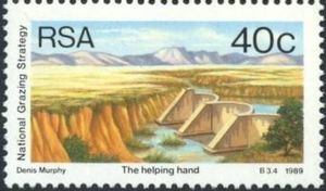 Stamp: Fight against desertification (South Africa(Fight against ...