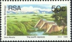 Stamp: Fight against desertification (South Africa(Fight against ...