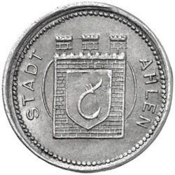 Coin: 50 Pfennig (Germany, Empire(Ahlen Notgeld) Wal:f6.4Ba