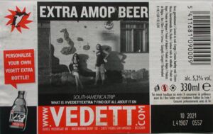 Drink Label: Vedett - Extra Amop Beer (Duvel Moortgat, BelgiumCol:BE ...