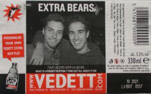 Drink Label: Vedett - Extra Bears (Duvel Moortgat, BelgiumCol:BE-BEER ...