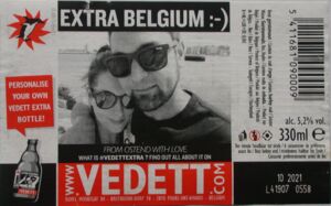Drink Label: Vedett - Exta Belgium (Duvel Moortgat, BelgiumCol:BE-BEER ...