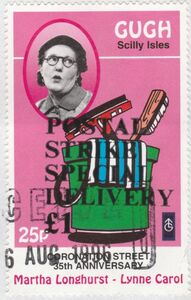 Stamp: Martha Longhurst. Lynne Carol Coronation Street Overprint ...