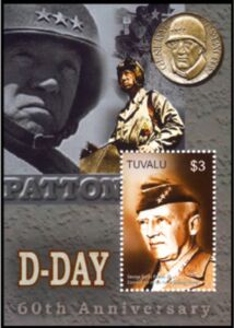 Stamp: George Smith Patton Jr (Tuvalu(60th Anniversary of D-Day ...