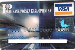 Bank Card: Visa (Bank Polska Kasa Opieki SA/Bank Pekao SA, PolandCol:PL ...