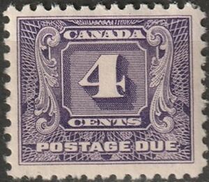 Stamp: Postage Due (Canada(Postage due stamps 1930) Sn:CA J8i