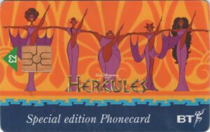 Telefonkarte: Hercules 1 - The Muses (British Telecom, Großbritannien ...