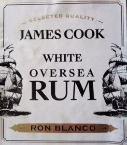 Drink Label: James Cook White Oversea Rum (Eckerts Wacholder Brennerei ...