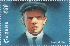 Stamp: Frederick Fleet (1887–1964), Sailor (Guyana(Titanic) Mi:GY 6209 ...