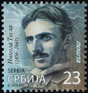 邮票: Nikola Tesla, Electrical Engineer and Inventor (塞尔维亚(Scientists) Mi ...