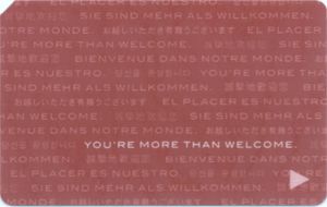 Hotel Card: Hyatt - You're more than welcome (red) (Hyatt, United ...