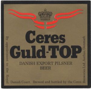 Drink Label: Ceres Guld Top (Ceres Breweries, DenmarkCol:DK-BEER-000661