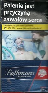 Paquete de Cigarrillos: Rothmans Red 100's (PoloniaCol:PL-CT-0356