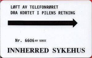 Telefonkort: Innherred Sykehus White #9 (Hospital, Norge(Innherred ...