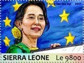 Stamp: Aung San Suu Kyi (Sierra Leone(Aung San Suu Kyi (2017)) Mi:SL 8323