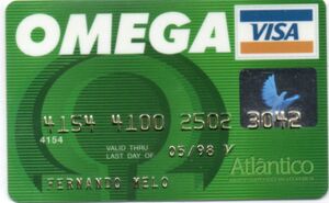 Bank Card: Omega Atlântico (Visa) (Banco Portugues de Atlantico ...