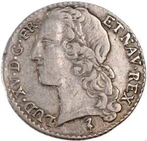 Coin: 1/10 Ecu (Louis XV. 12 Sols. W - Lille) (France(1715~1774 - Louis ...