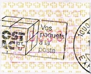 Stamp: Emblem of Swiss Post in Yellow (SwitzerlandMi:CH AT4,Yt:CH D8 ...